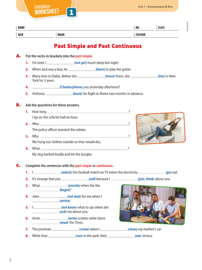 Past Simple Vs Past Continuous | PDF | Linguistic Morphology | Language Mechanics