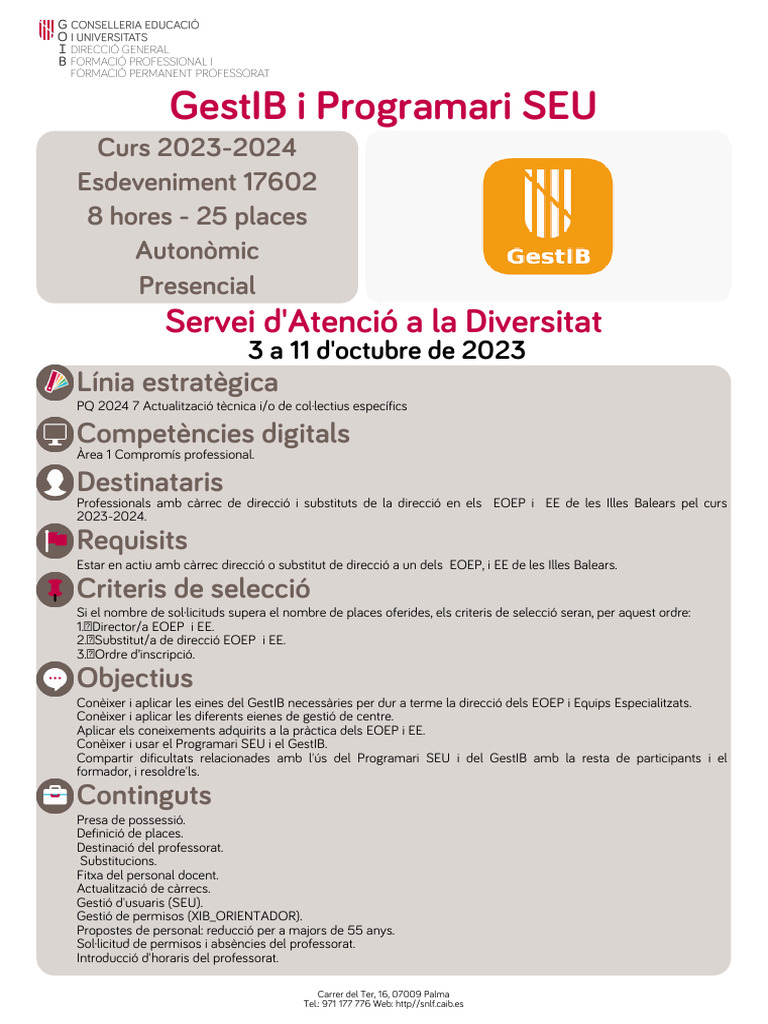 Curs Gestib - 17602 | PDF