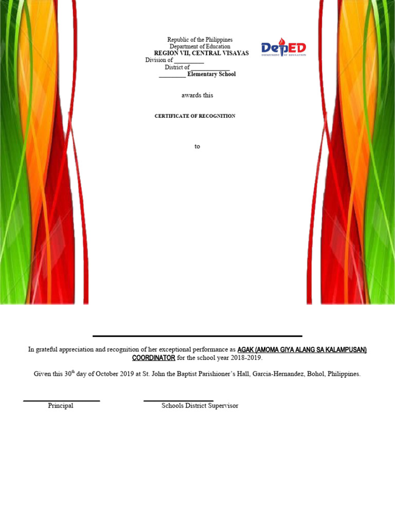 Pasidungog Certificate | PDF | Government | Public Administration