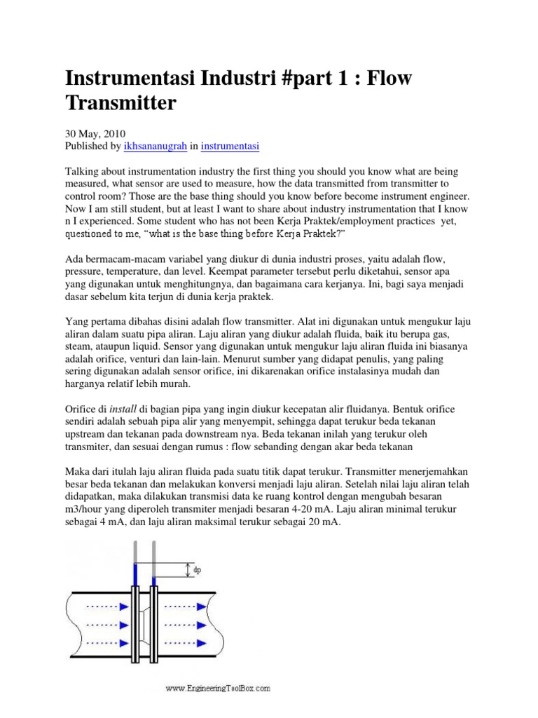 Instrumentasi Industri | PDF | Metode & Bahan Ajar | Teknologi & Rekayasa