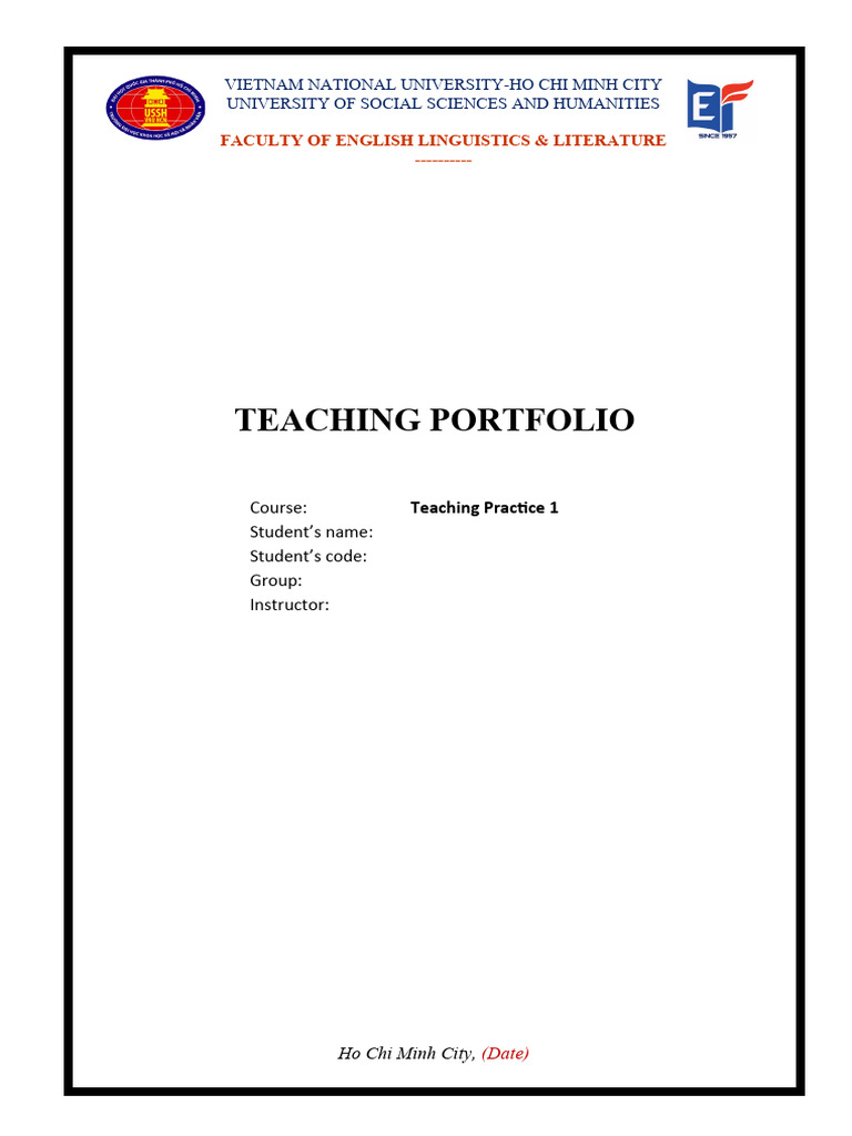 Templates For Portfolio | PDF | Lesson Plan | Behavior Modification