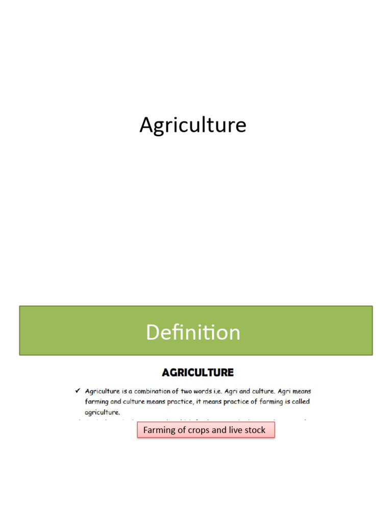 Agriculture | PDF