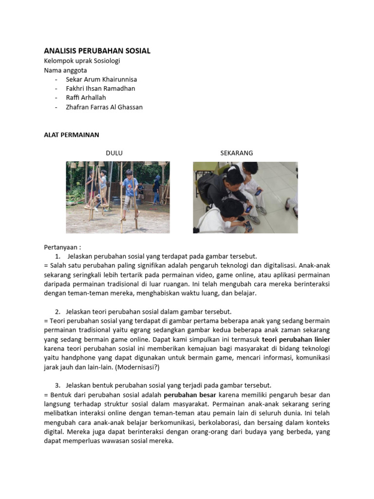 Uprak KLPM Sosiologi | PDF