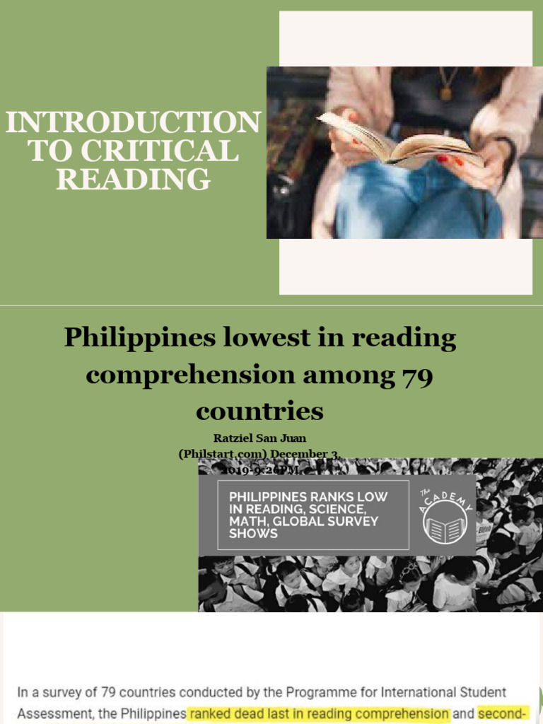 Introduction To Critical Reading | PDF | Reading Comprehension ...