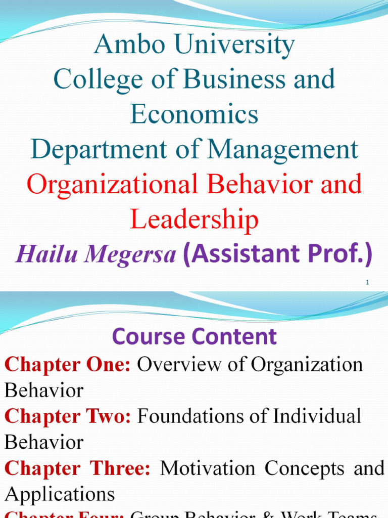 OB & Leadership MBA | PDF