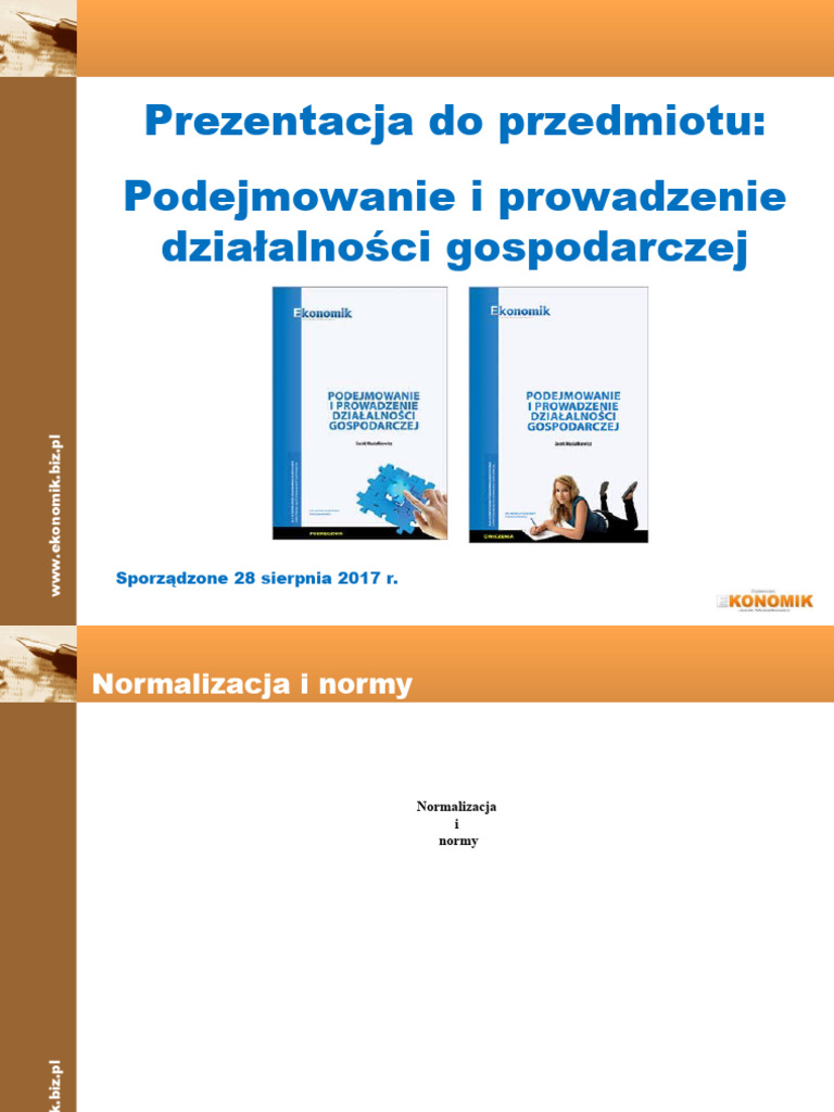 Normalizacja I Normy | PDF