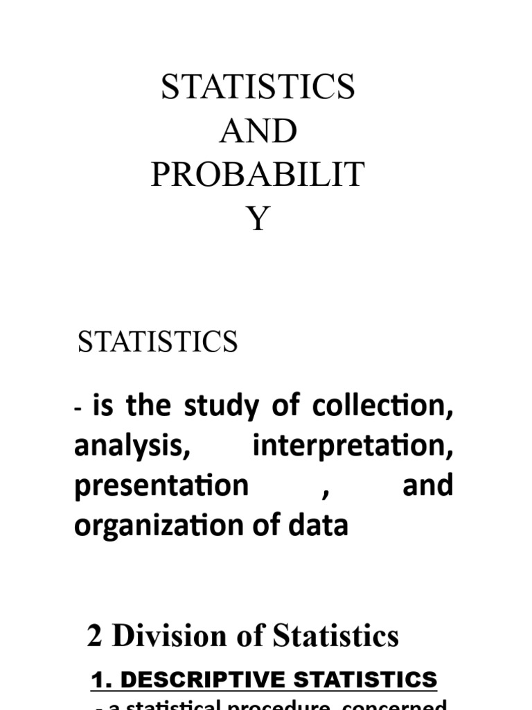 Stat ppt1 | PDF | Arithmetic Mean | Statistics