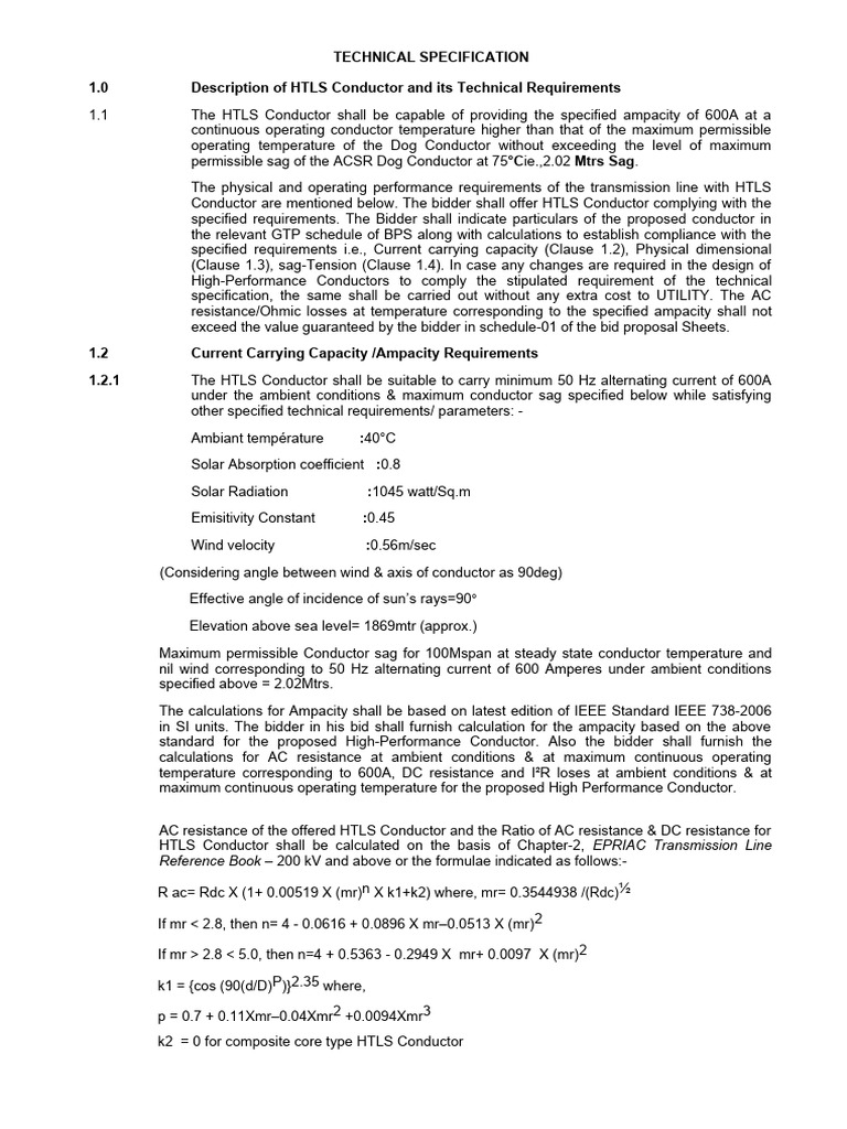HTLS Conductor - Dog | PDF