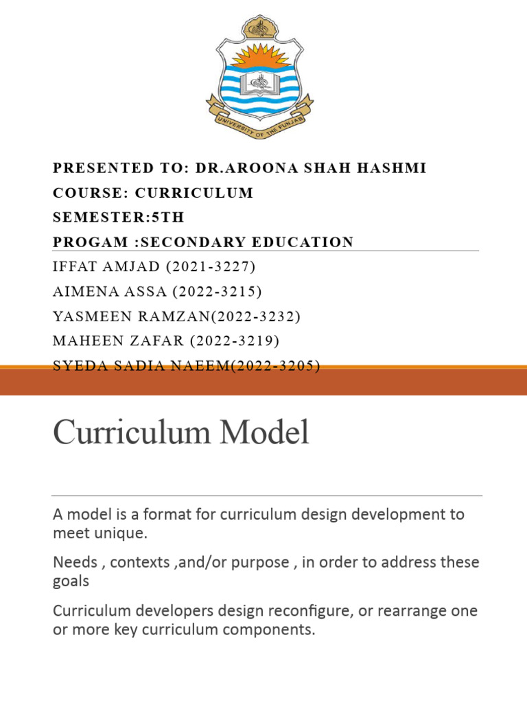 Models of Curriculum | PDF