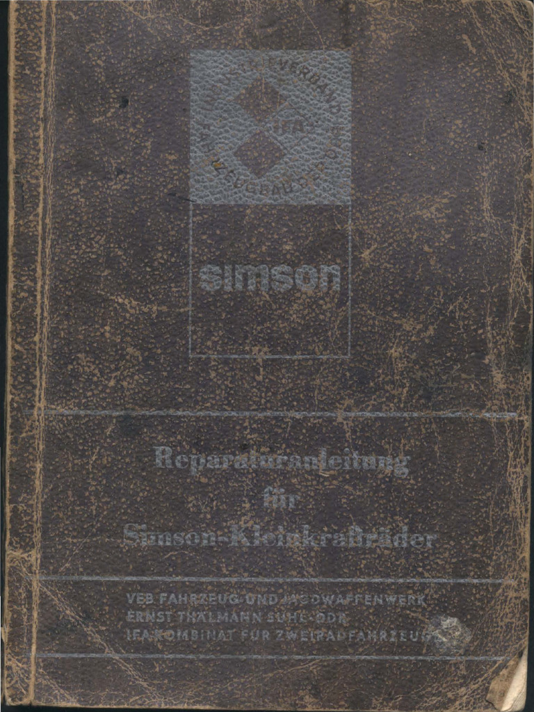 DDR Buch Simson s50 Kr51 Sr4 | PDF