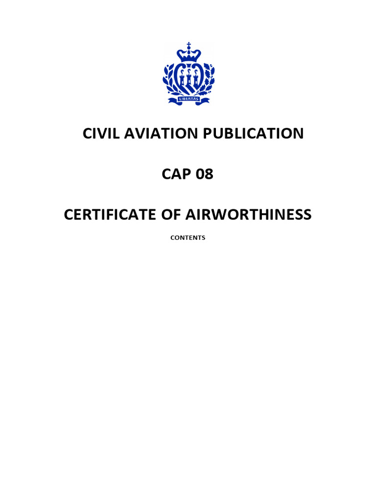 Certificate of Airworthiness Guide | PDF | Federal Aviation ...