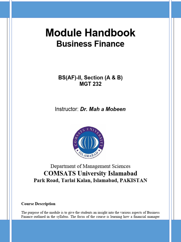 Business Finance Blomms Taxonomy | PDF | Yield (Finance) | Time Value ...