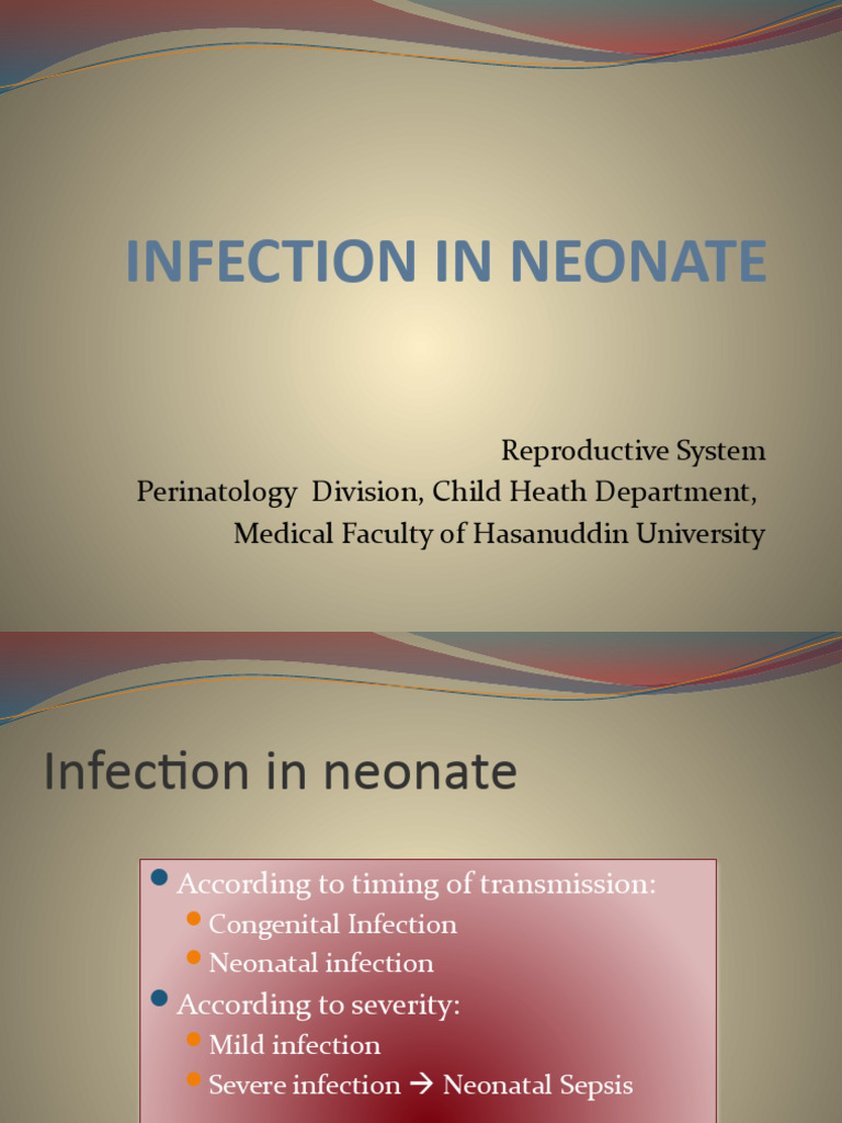 Infection in Neonate | PDF