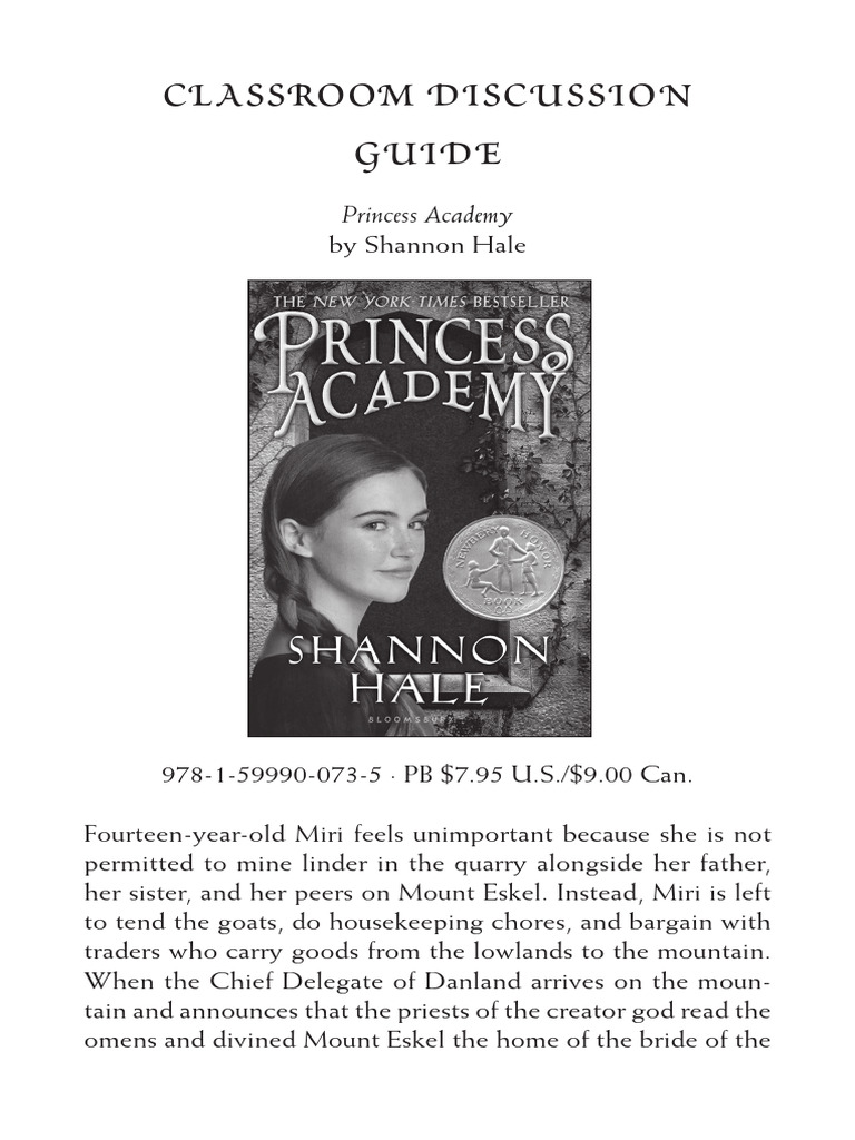 Princess Academy Classroom Discussion Guide | PDF | Wellness | General ...
