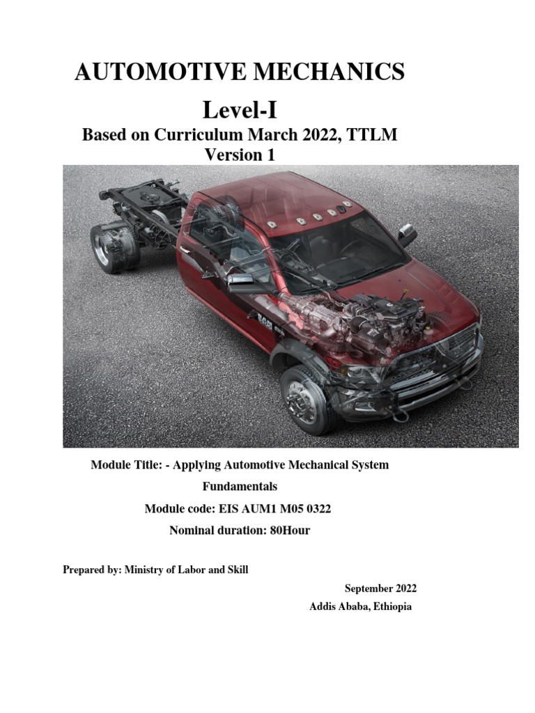 M03 Automotive Mechanical System Fundamentals 11 | PDF | Internal ...