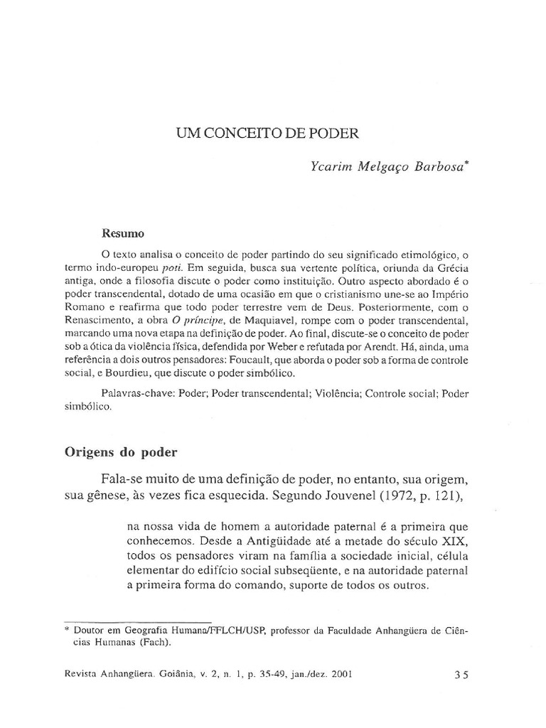 02 Um Conceito de Poder | PDF