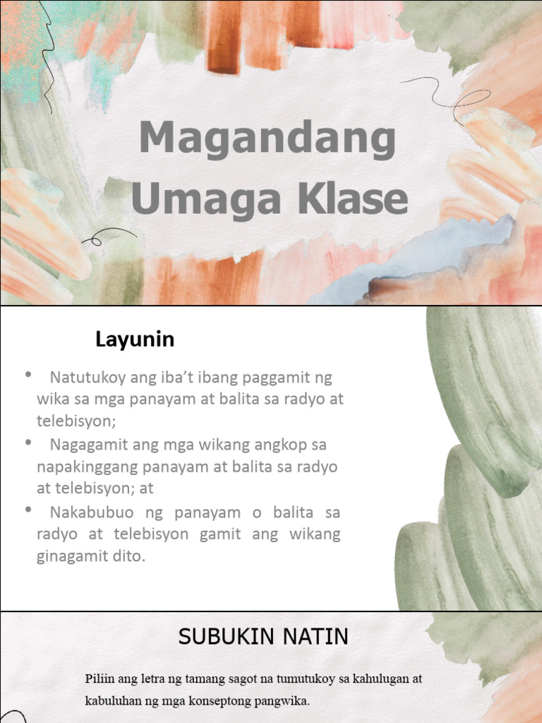 Komunikasyon at Pananaliksik Sa Wika at Kulturang Pilipino Week 1 ...