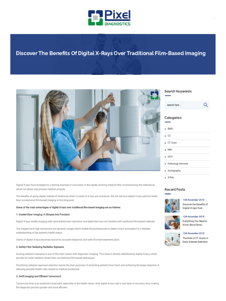 Discover The Benefits of Digital X-Rays Over Traditional Film-Based ...