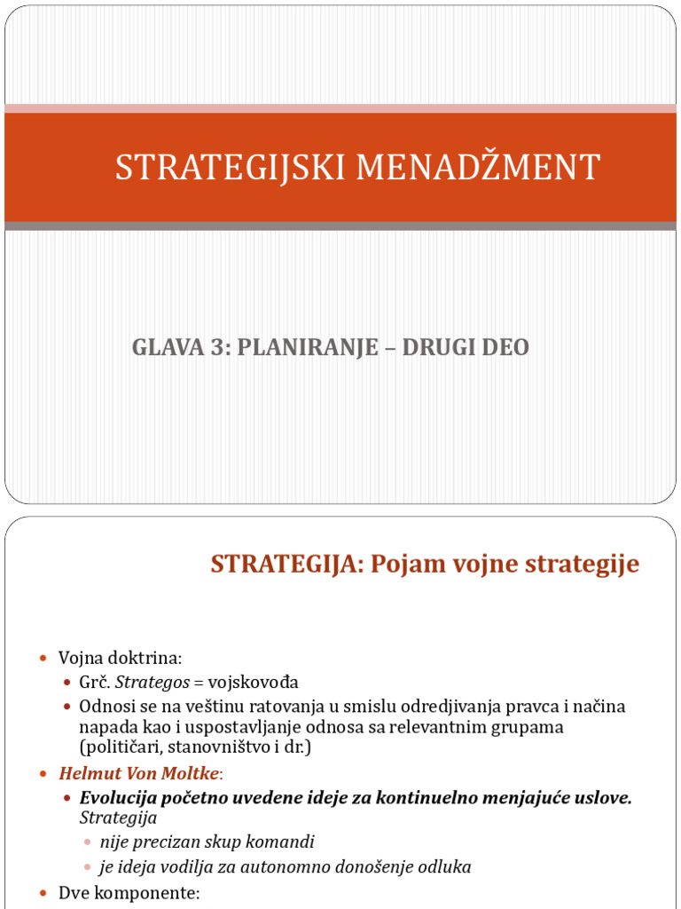 Strategijski Menadžment | PDF