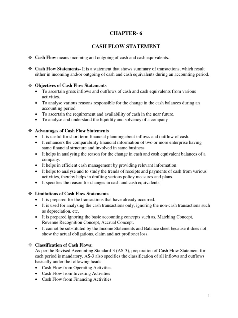 Cash Flow Statement | PDF | Depreciation | Cash Flow Statement