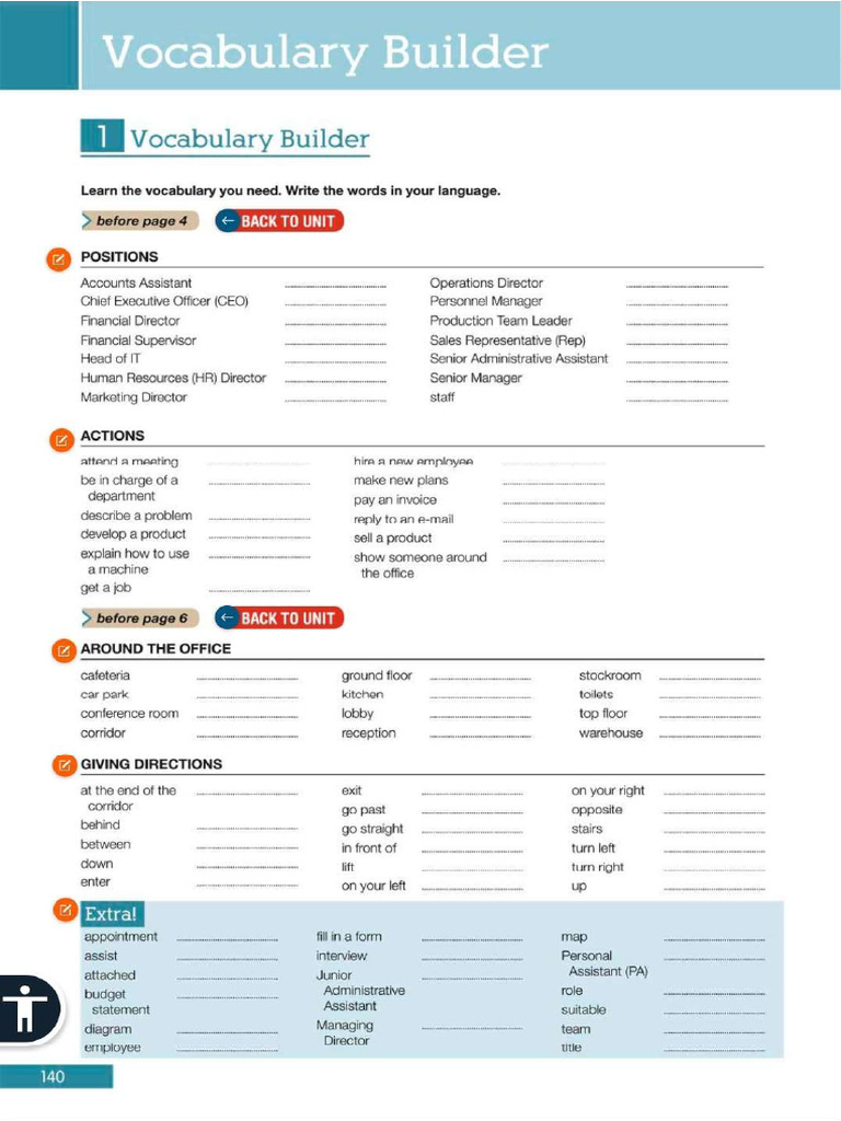 Vocabulario de Ingles | PDF