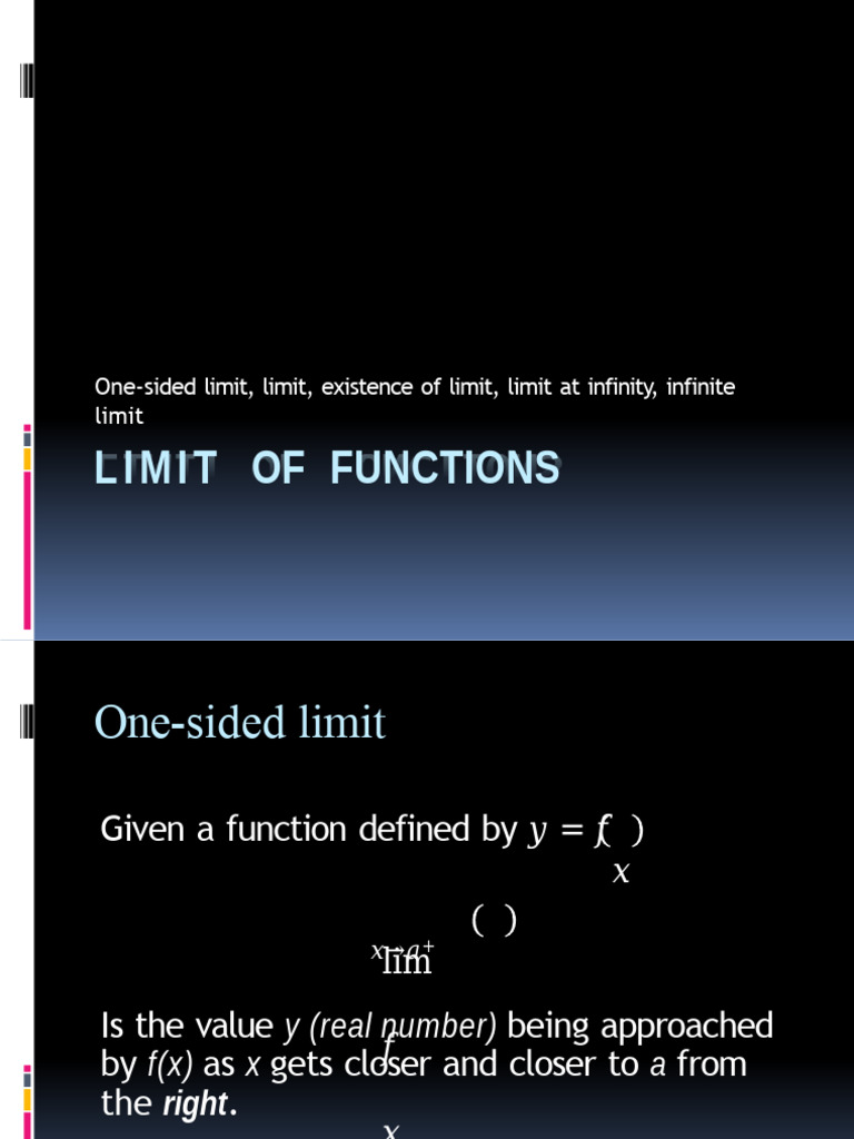 Q3 - W1 - Limit of Functions | PDF