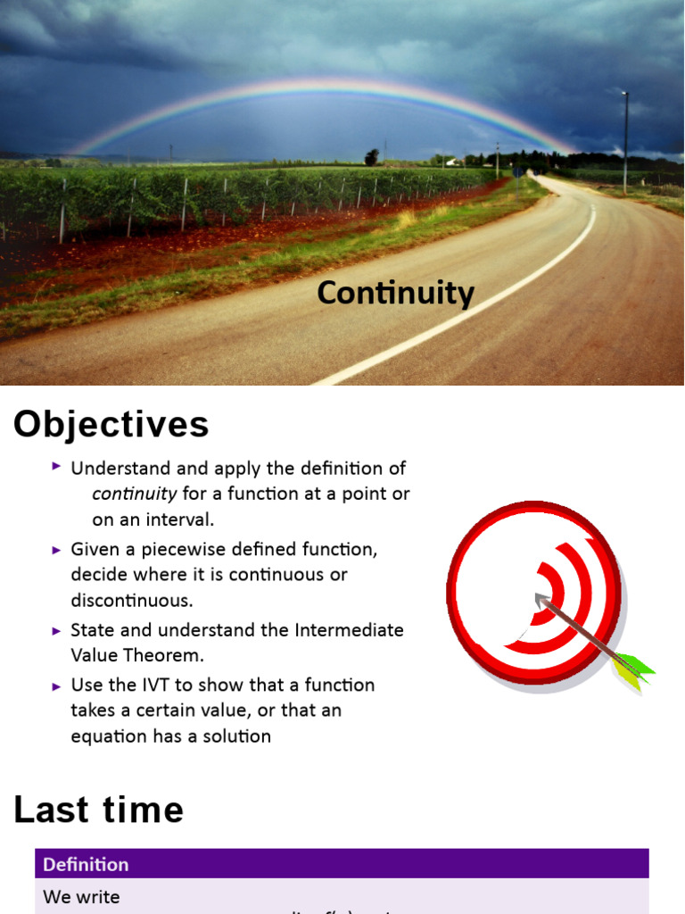 Lesson05 Continuity011slides 110209183740 Phpapp02 | PDF | Function ...