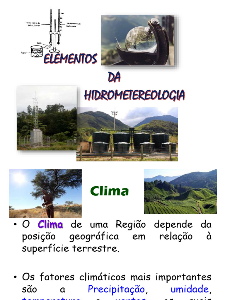 Hidro-1.3-Elemt Da HidrometlogiaAU4 e AU5 | PDF | Ciências e Matemática