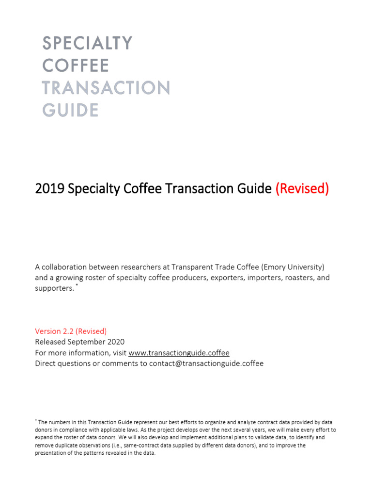 2019 Transaction Guide Revised Version Final | PDF