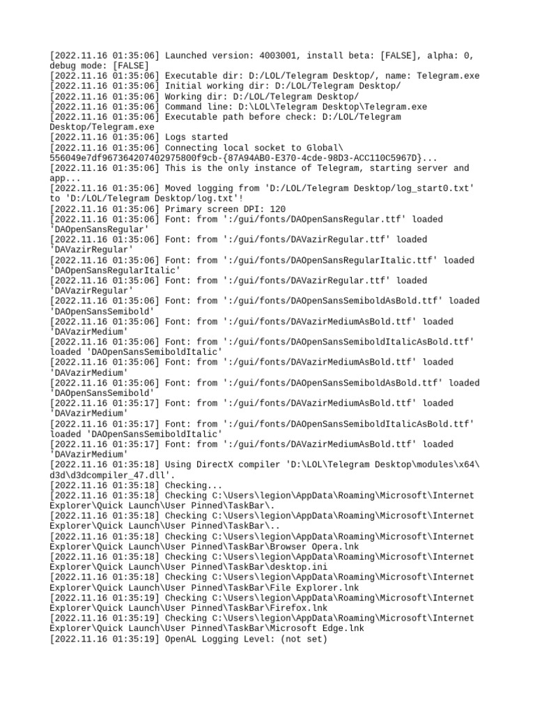 Log | PDF | Software | System Software