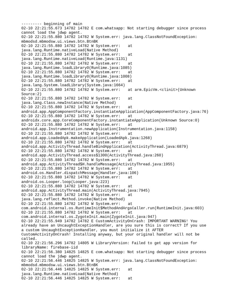 Logcat | PDF | Java (Programming Language) | Android (Operating System)