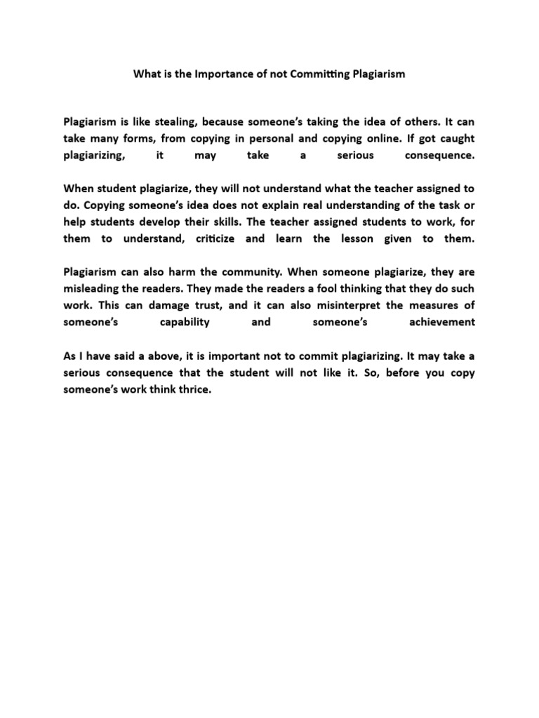 Avoiding Plagiarism: Key for Students | PDF | Plagiarism | Academic ...