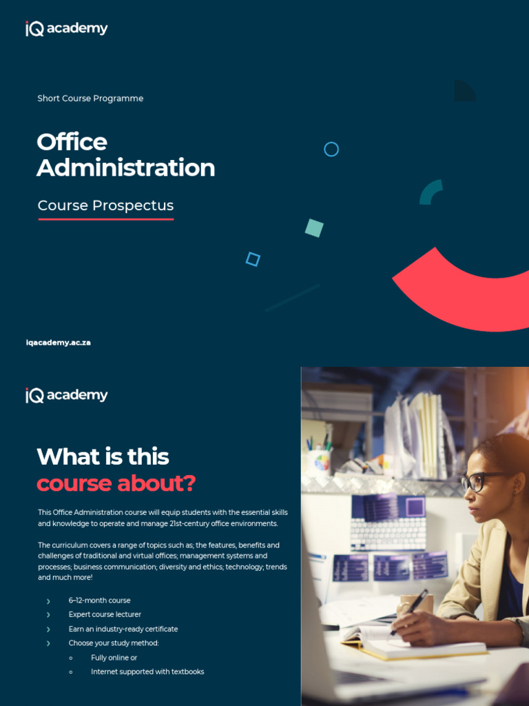 Iq Academy - Office Administration Short Course - Course Prospectus ...