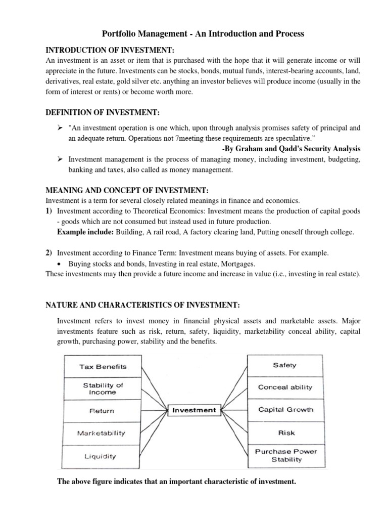 Introduction to Investment Management | PDF | Investing | Investment Fund
