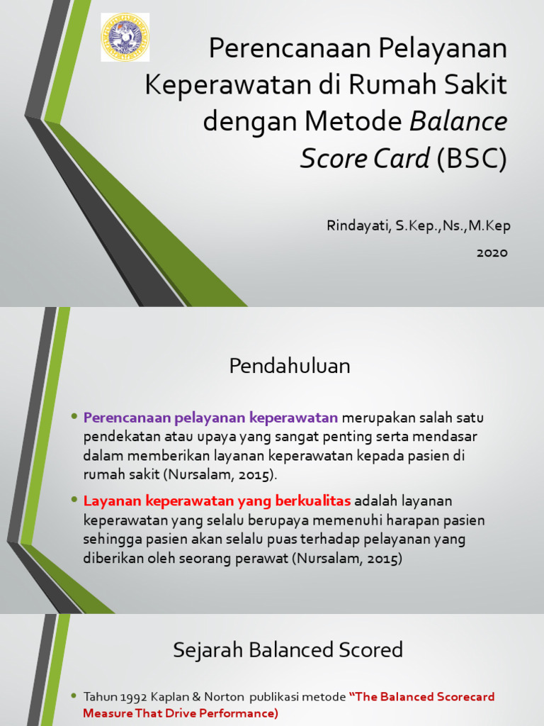 Metode Balanced Scorecard 2020 | PDF | Karier & Perkembangan | Bisnis