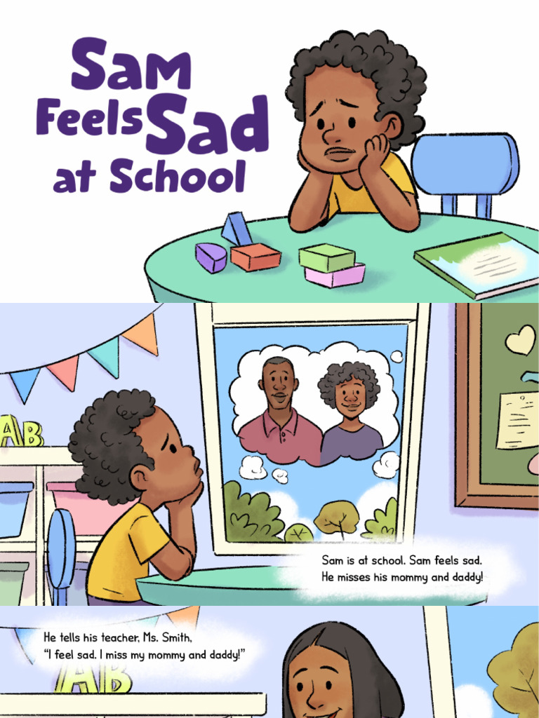 Sam Feels Sad at School | PDF