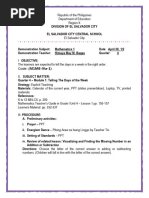 Grade 1 Math Lesson: Days of the Week | PDF