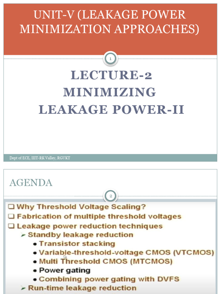 Minimizing Leakage Power-II | PDF