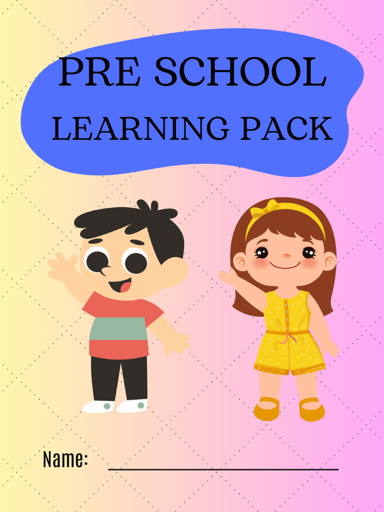 Preschool Learning Worksheets | PDF