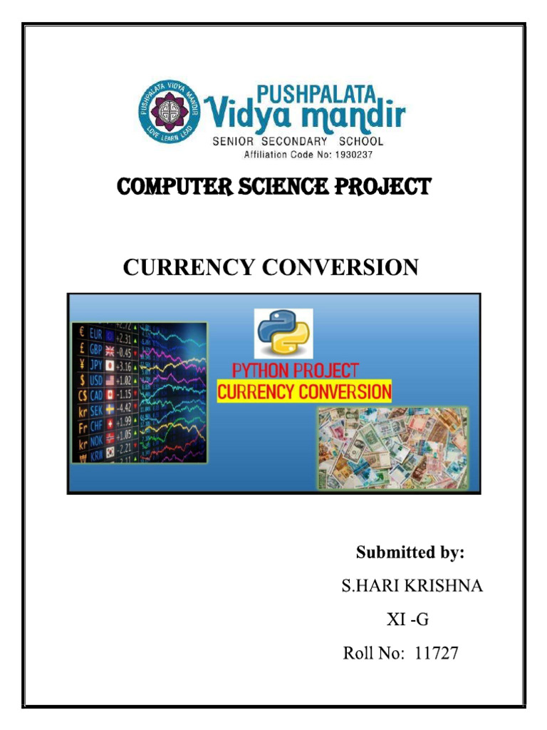 Computer Science Project Final Documentation Hari | PDF Computer Science Project Final Documentation Hari | PDF