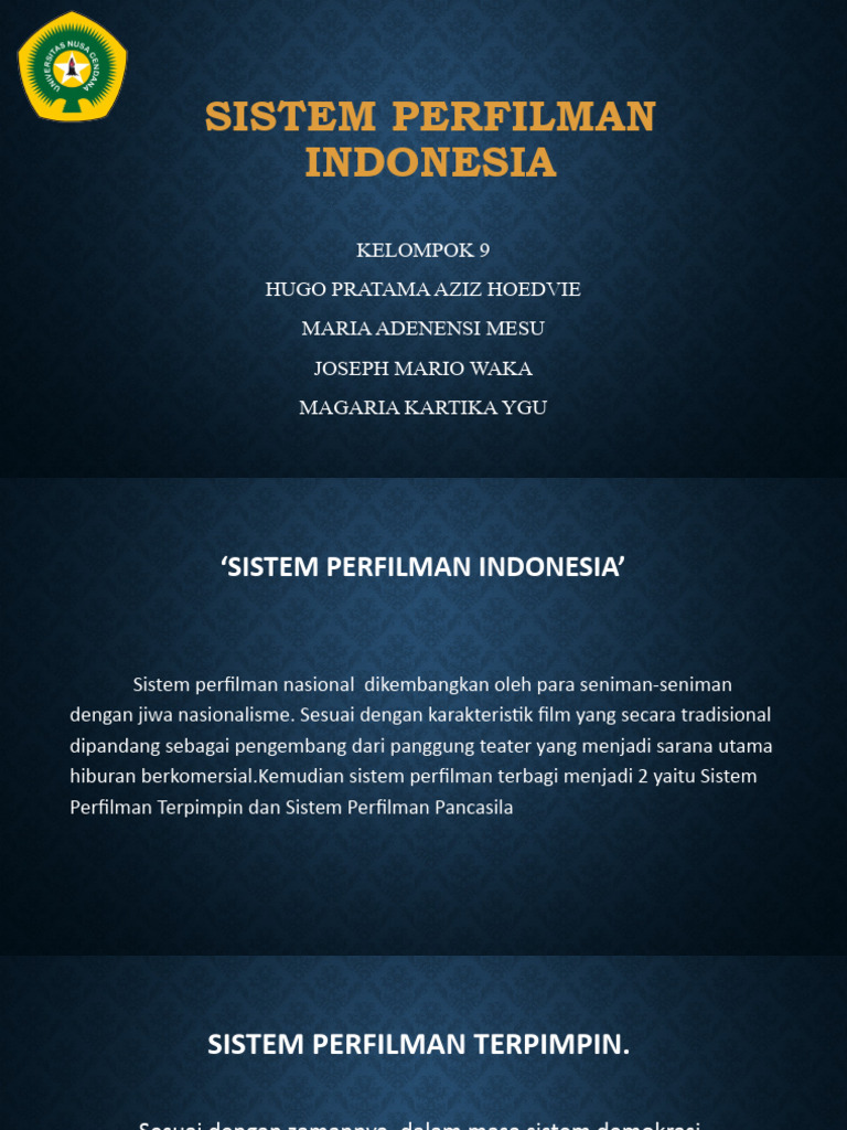 Sistem Perfilman Indonesia: Struktur dan Peran | PDF