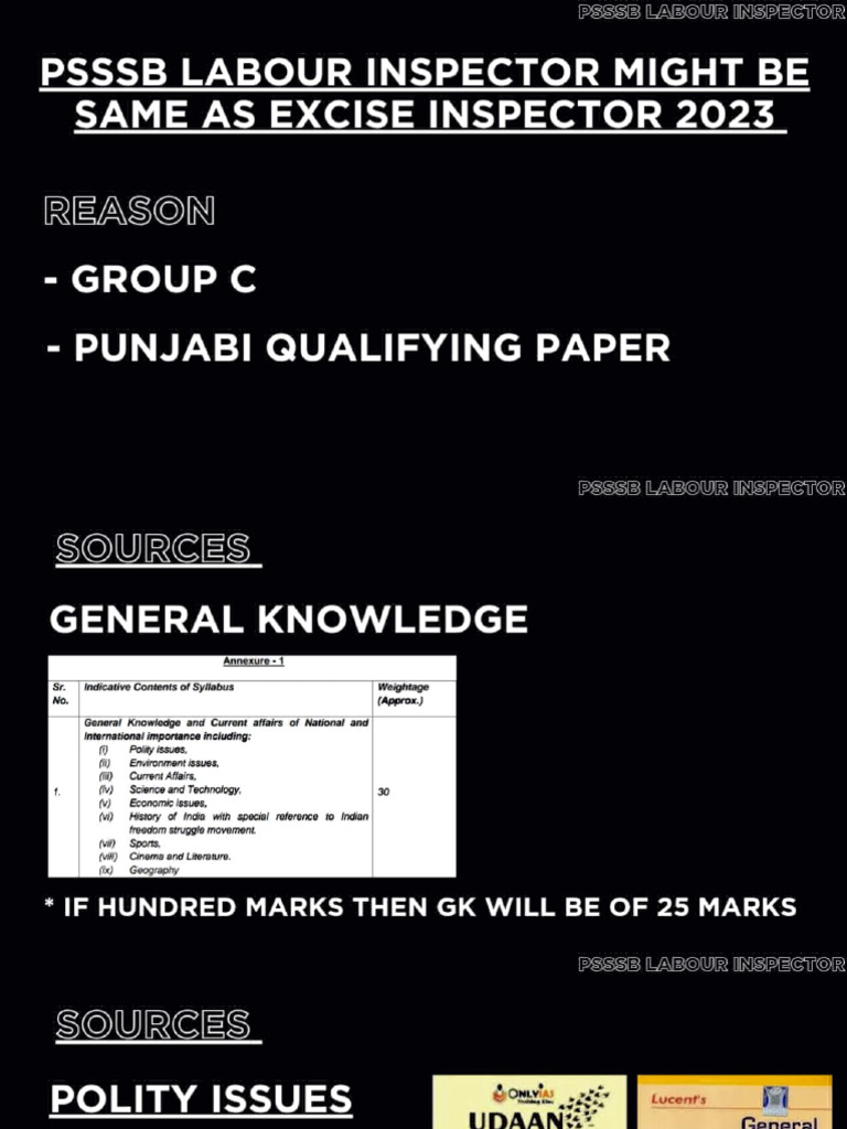 Labour Inspector | PDF