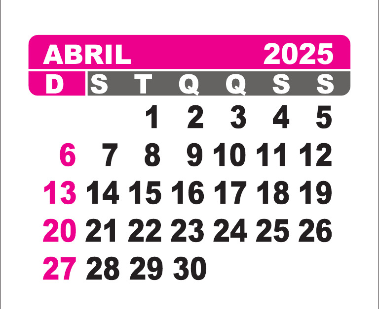 Calendario 2025 Dois Mi Abril | PDF Calendario 2025 Dois Mi Abril | PDF