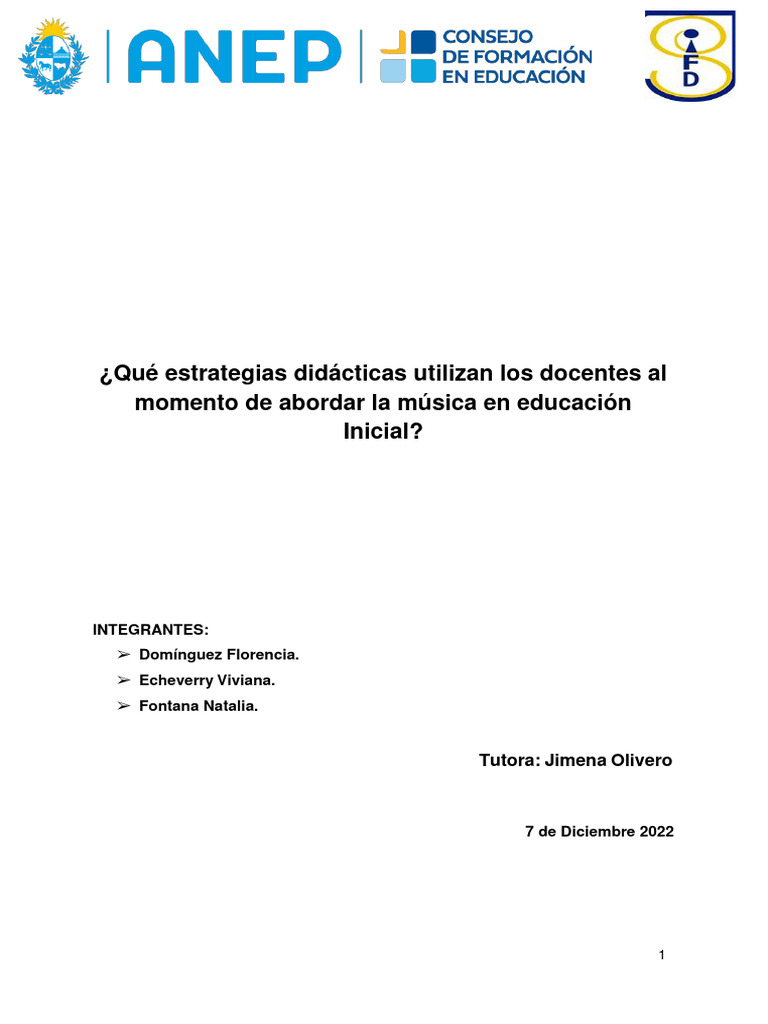 Qué Estrategias Didácticas Utilizan Los Docentes Al Pdf Enseñando