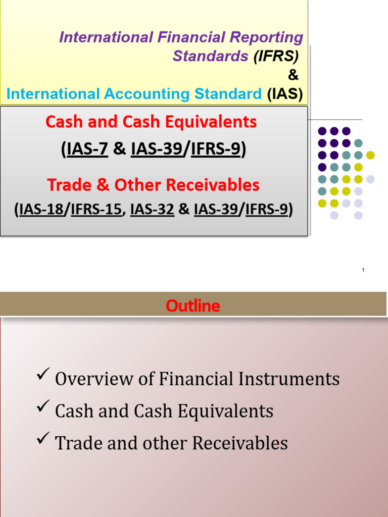 Ifrs 9 Cash and Receivables | PDF | International Financial Reporting ...
