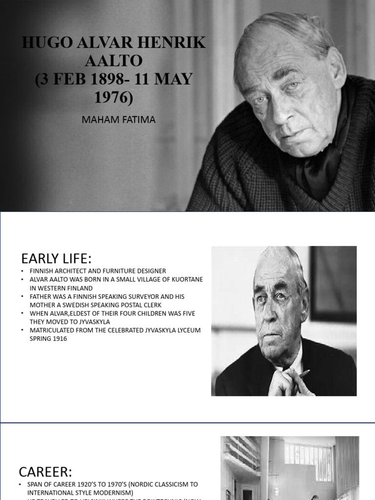 Hugo Alvar Henrik Aalto (Autosaved) | PDF