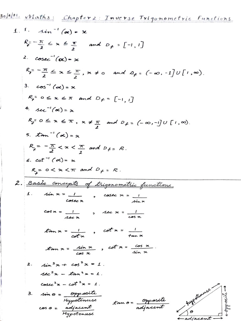 Maths Formulas | PDF | Mathematical Analysis | Functions And Mappings