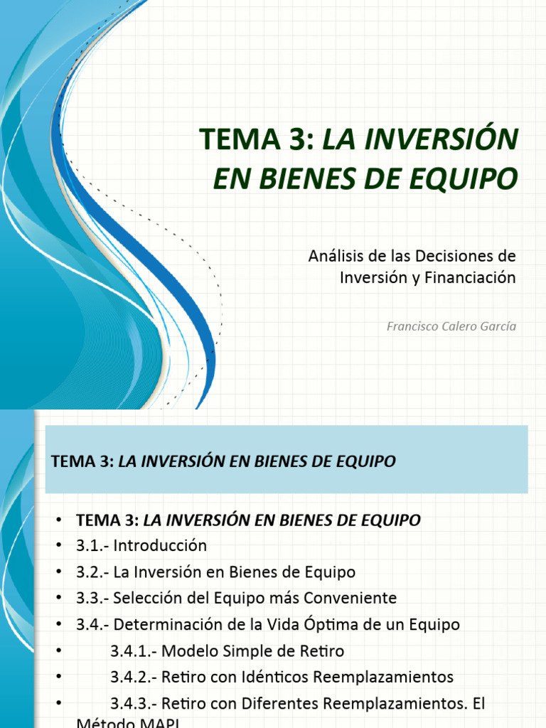 TEMA 3a | Descargar gratis PDF | Business | Inversiones