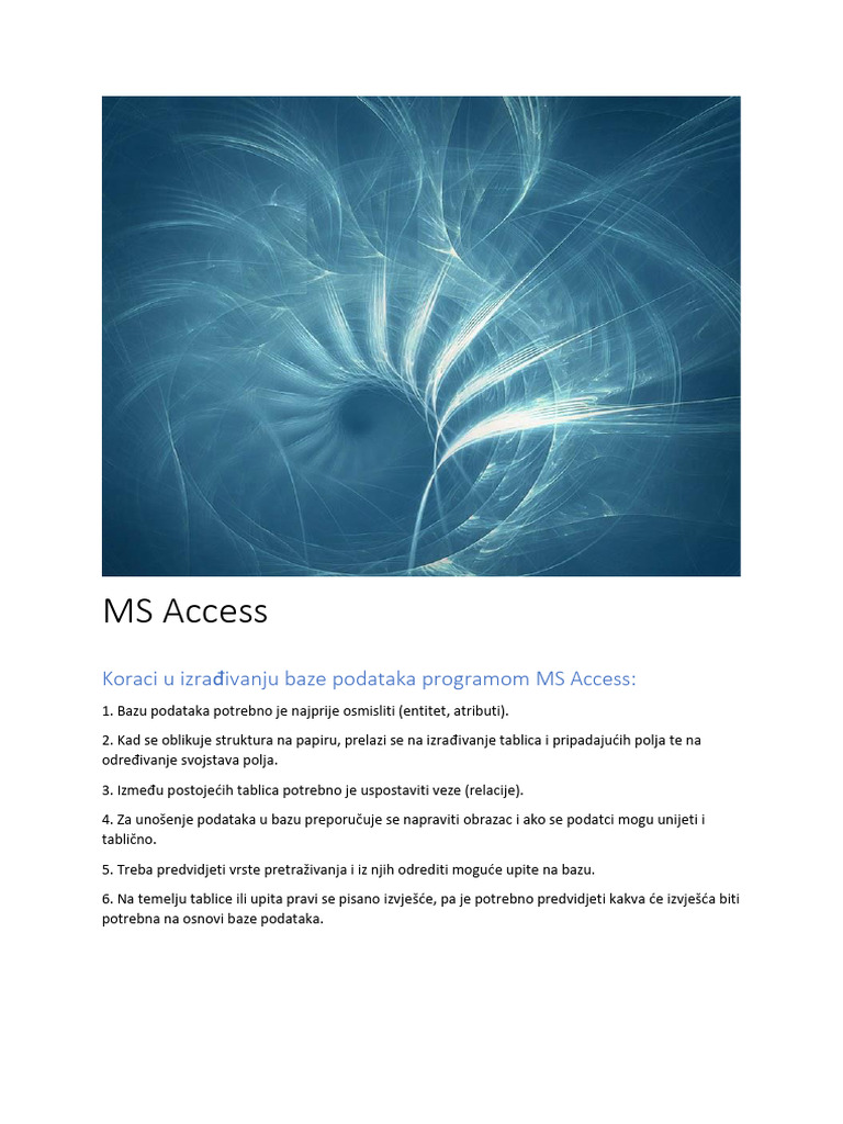 MS Access Osnove | PDF
