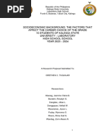 RESEARCH PAPER Chapter 1 Sample | PDF | Teachers | Human Nature